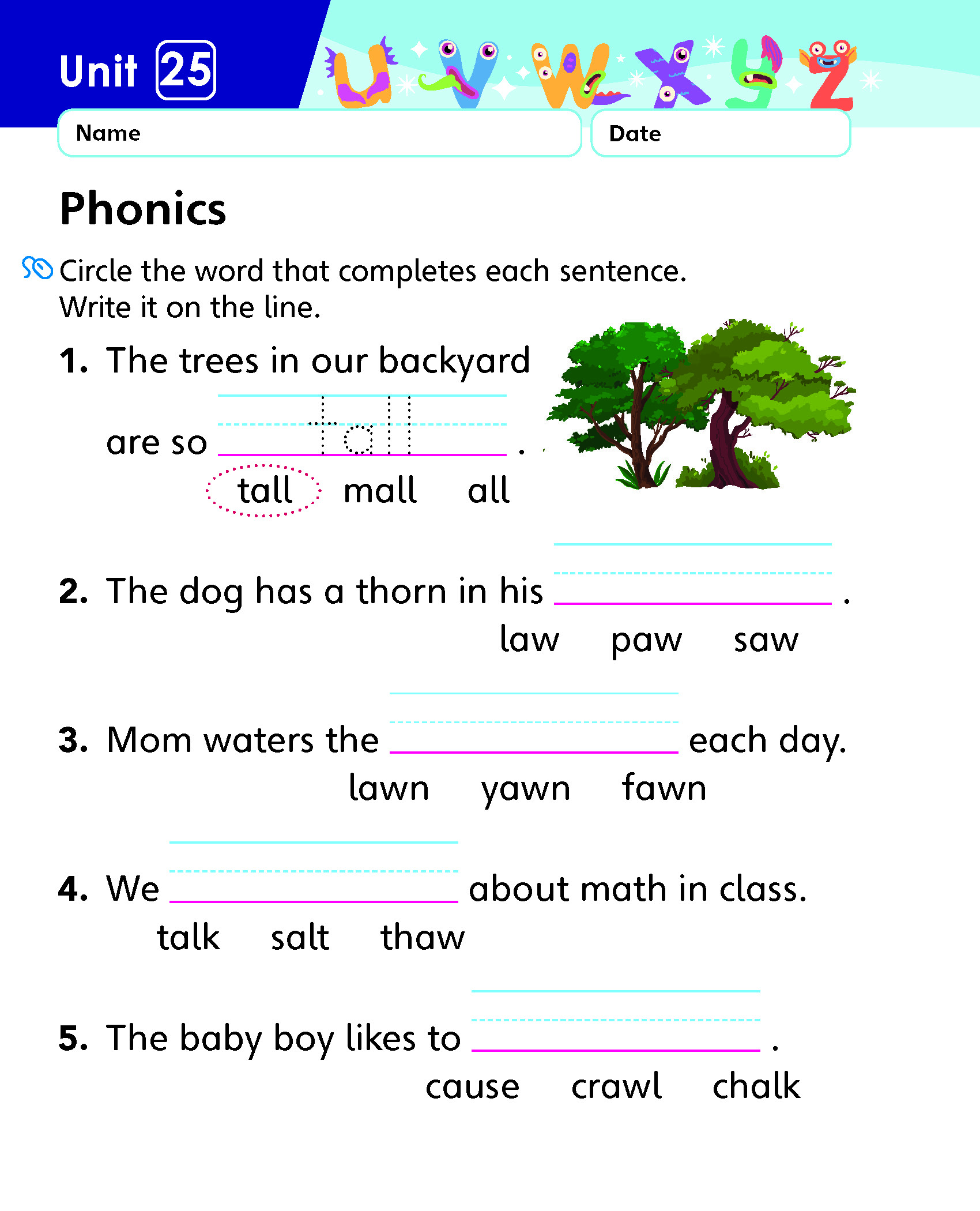 English Phonics 1 Unit 25-32 App – Level Learning
