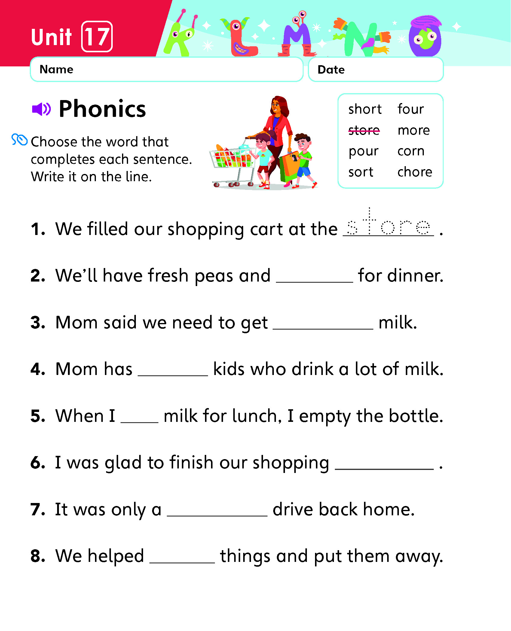 English Phonics 2 Unit 17-24 App – Level Learning